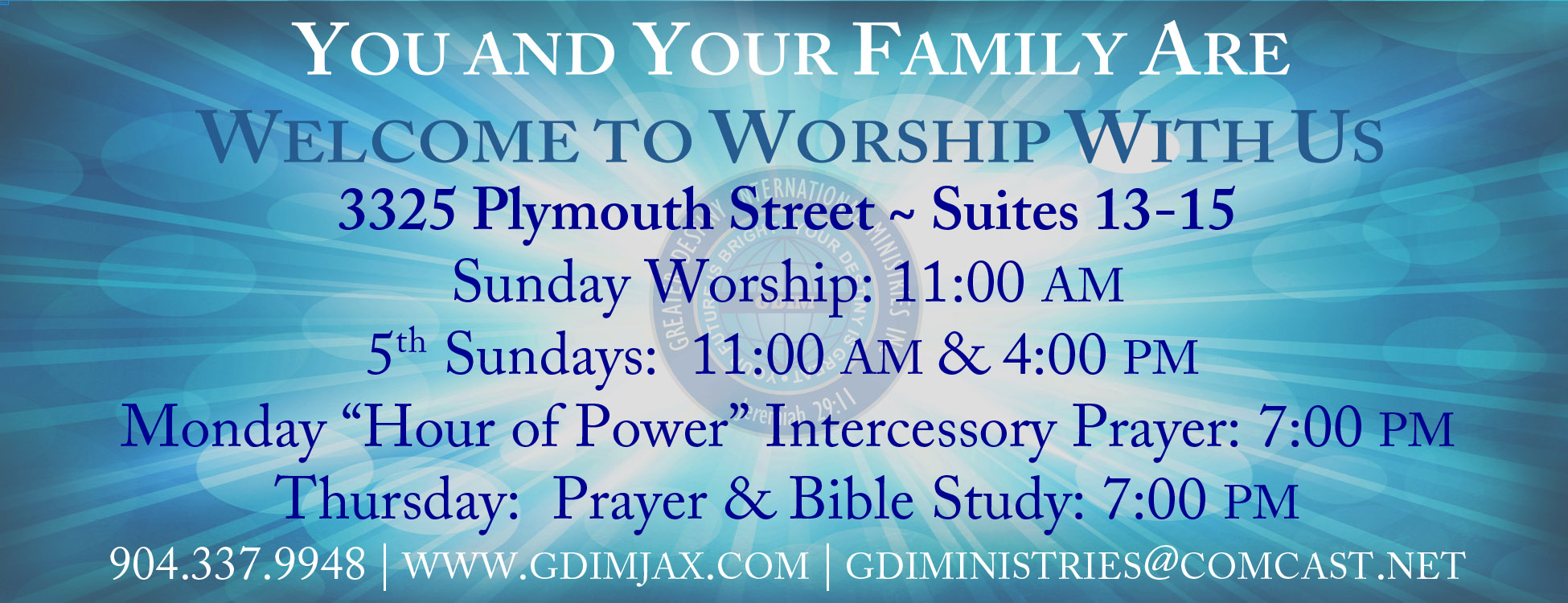 GDIM News and Announcements - Greater Destiny International Ministries